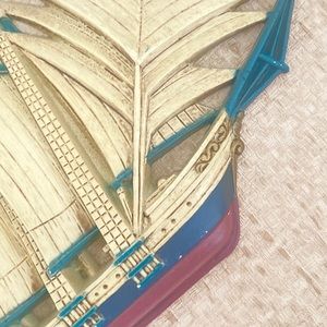 Vintage | Art | Vintage Nautical Wall Decor Tall Ship Plaques Mid ...
